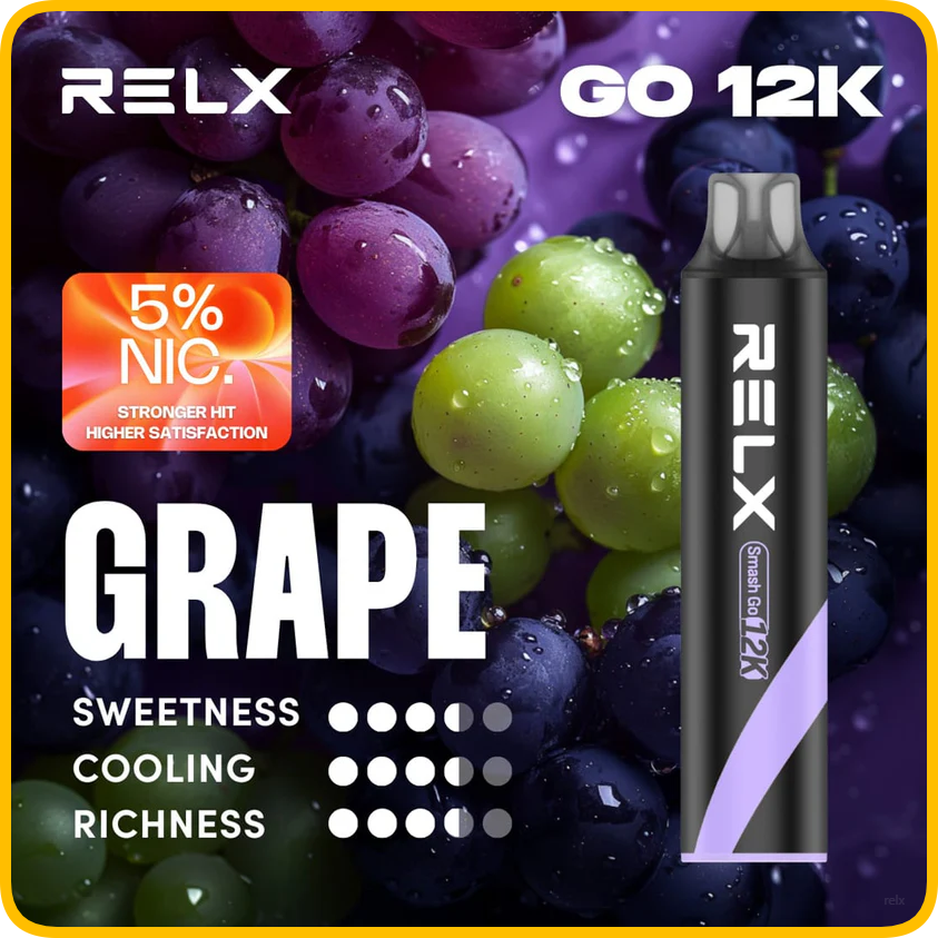RELX悅刻電子煙一次性抛棄式Smash Go 12000口【10種風味】 - 台灣RELX悅刻電子煙官網